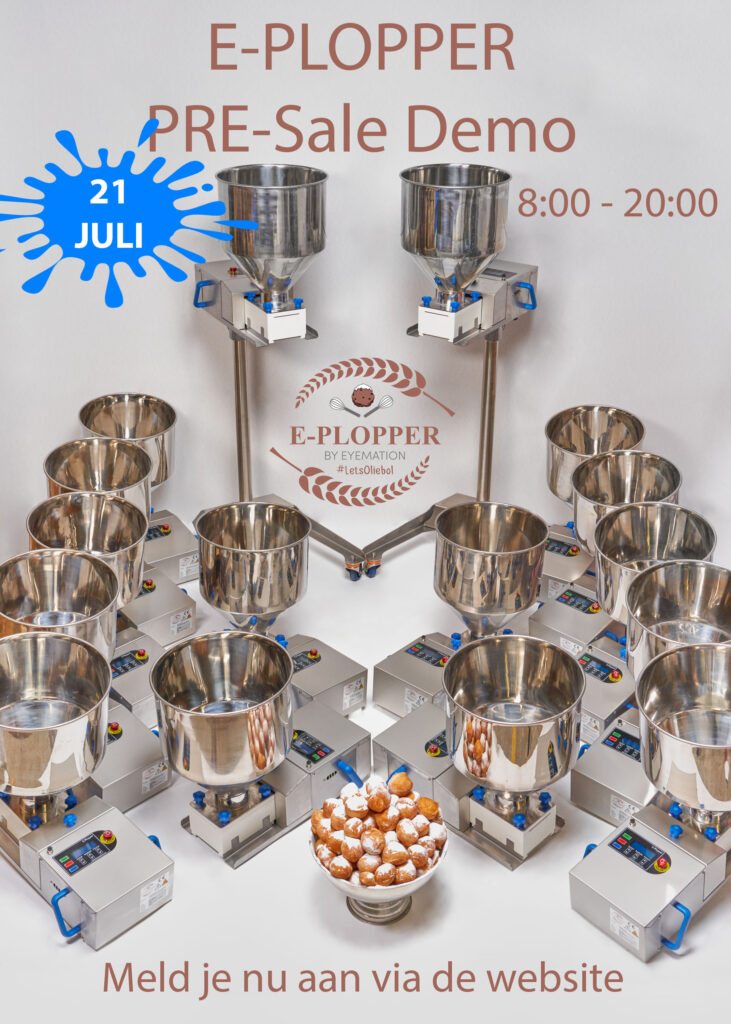 E-Plopper oliebollenmachine – Elektrische oliebollen doseermachine zonder perslucht